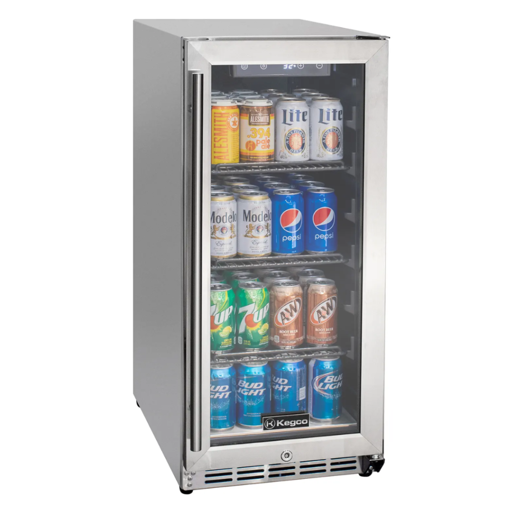 15″ Outdoor Glass Door Commercial Beverage Center – BBQ Grill People